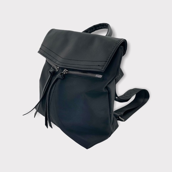 Botkier | Bags | Botkier Black Nylon And Faux Leather Backpack | Poshmark